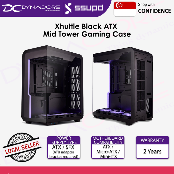 SSUPD Xhuttle Black ATX Mid Tower Gaming Case - Black | Lazada Singapore