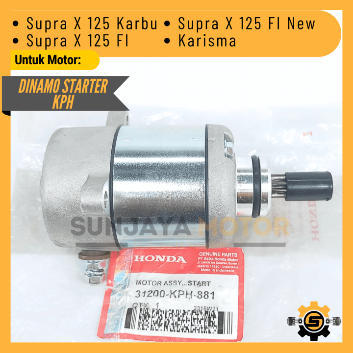 Dinamo Starter KPH Motor Stater Kualitas Original Honda Karisma Supra X ...