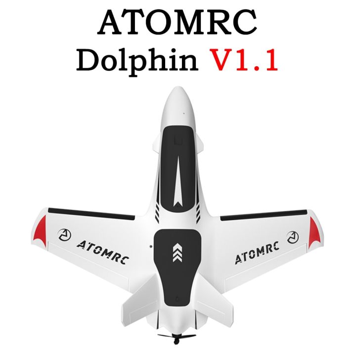 ATOMRC Dolphin V1.1 845mm Wingspan V-tail ARWING FlyWing Fixed-Wing RC ...