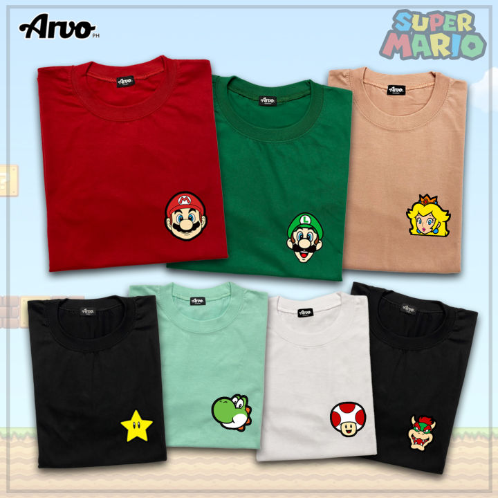 Super Mario Graphic Logo Tees | XS to 5XL | ARVO PH Unisex Regular ...