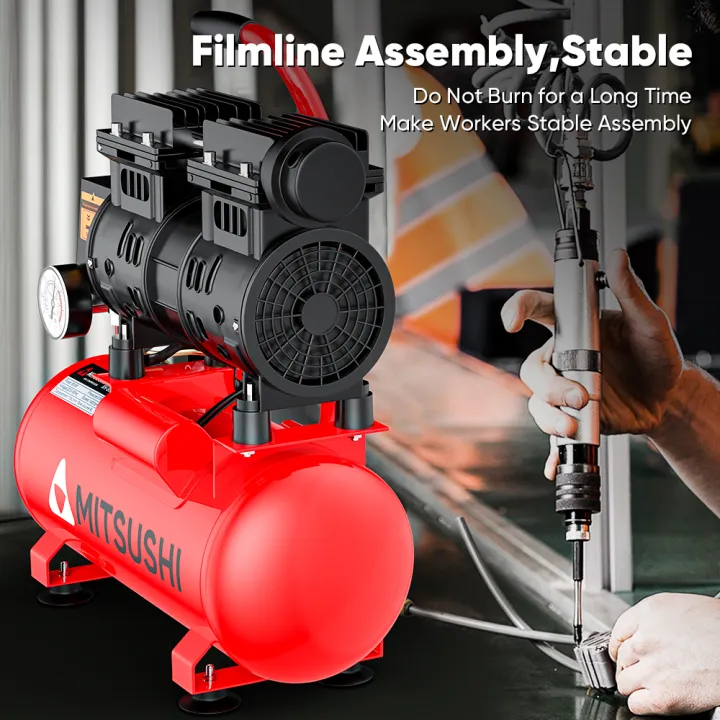 Mitsushi Oil Free Air Compressor Heavy Duty 50L/30L/24L/9L Portable ...