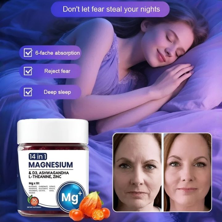 Magnesium Supplement Gummies Body Replenishment Chewables With High ...