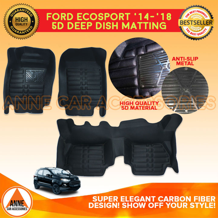 TPE / 5D Black / 5D Carbon Fiber / 5D Diamond Deep Dish for Ford ...