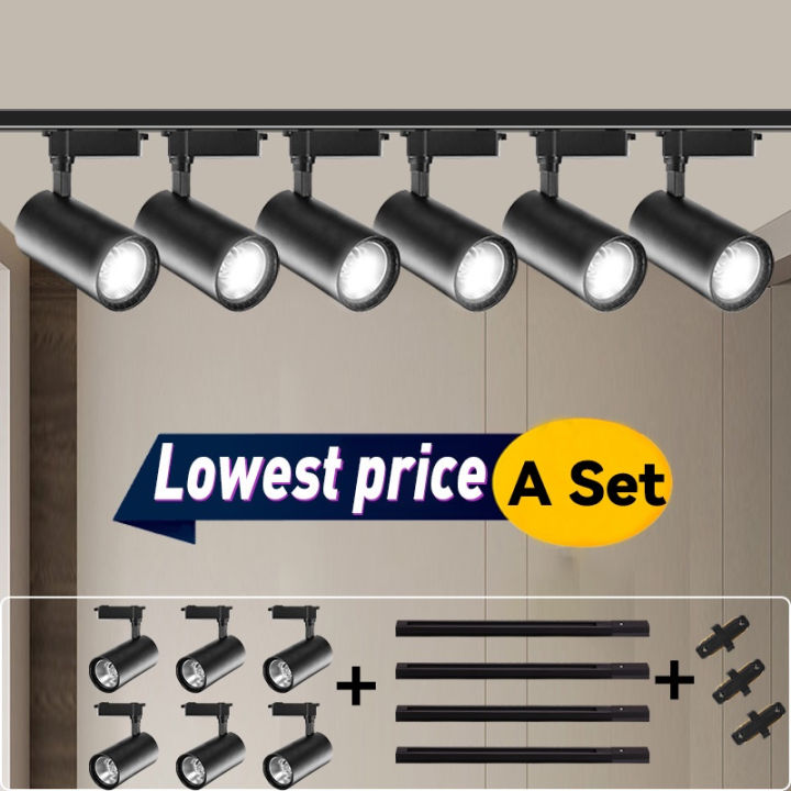 LED track Light Ceiling light Spotlight Warm White Spotlight Rail Lamp ...