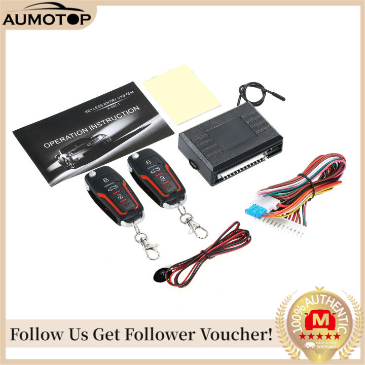 【COD/Ready】Car Alarm Systems Auto Remote Central Kit Central Locking ...