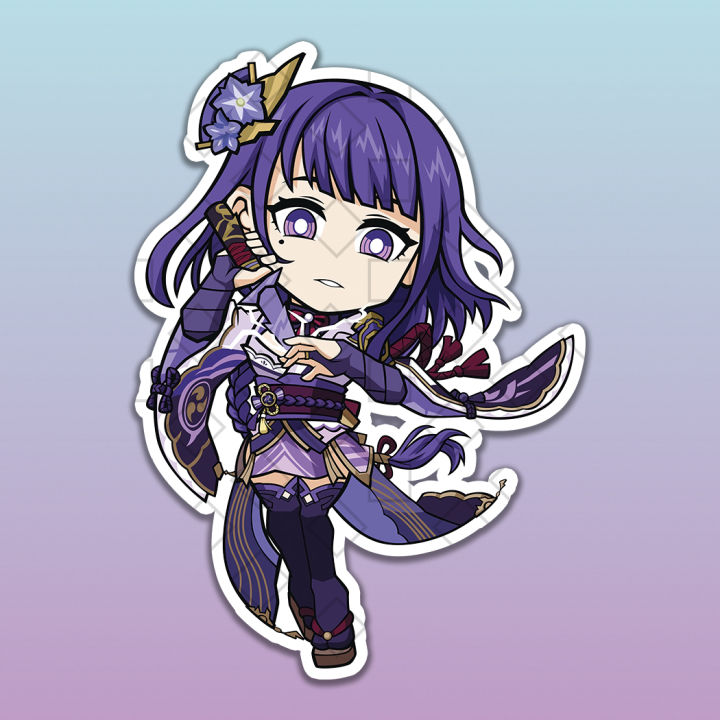 Raiden Shogun / Baal Chibi Genshin Impact Vinyl Sticker | Lazada PH