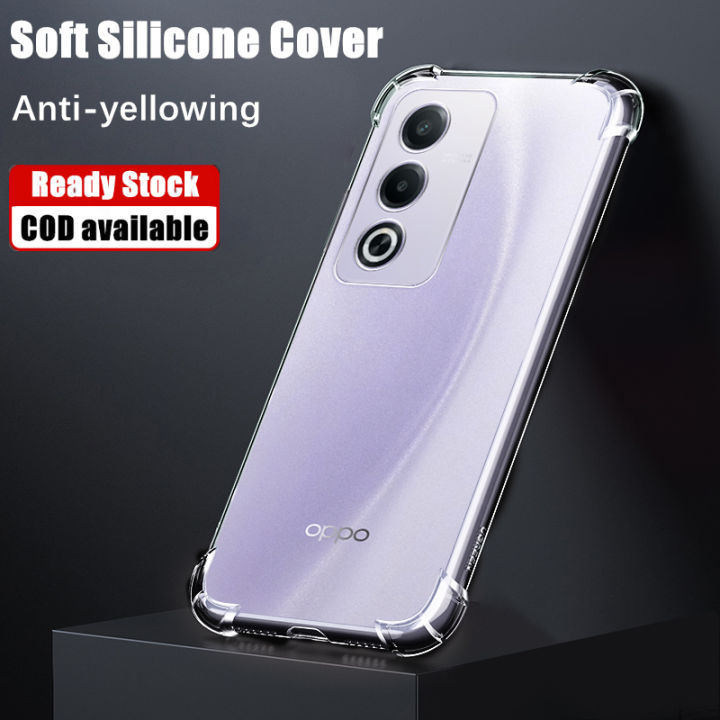 ฝาครอบเจลลี่ยางเจลโปร่งใสคริสตัลสำหรับ OPPO A3 Pro 5G CPH2665สี่มุมกัน ...