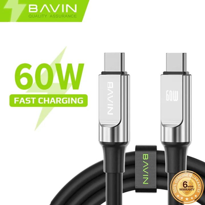 BAVIN CB288 Super Fast Charging Soft Silicone Thick Wired Data Cable ...