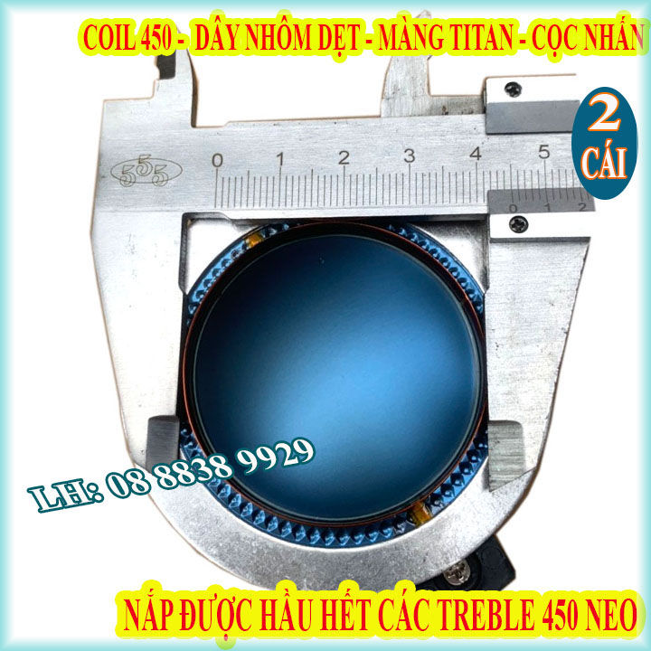 COIL TITAN LOA TREBLE NEO 44.4mm CÓ CỌC NHẤN - DÙNG CHO HẤU HẾT TREBLE ...