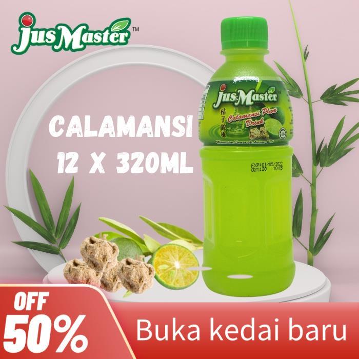 Air soda Jus Master Calamansi Plum Flavour Drinks (12 x 320ML) | Lazada