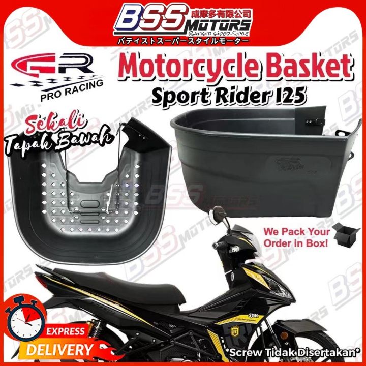 Bakul Motor Plastic GR Racing SYM Sport Rider 125i PVC Basket Raga | Lazada