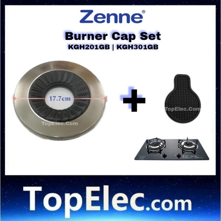 100% ORIGINAL ZENNE Twister Burner Cap Small Cap Glass Hob KGH201GB ...