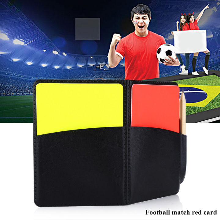 Ailgely PVC Soccer Match Referee Red and Fluorescent Green Cards for ...