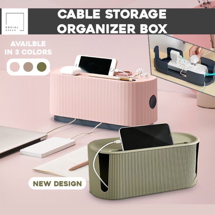[ SG Seller ] Cable Storage Organizer Box / Extension Computer Wire ...