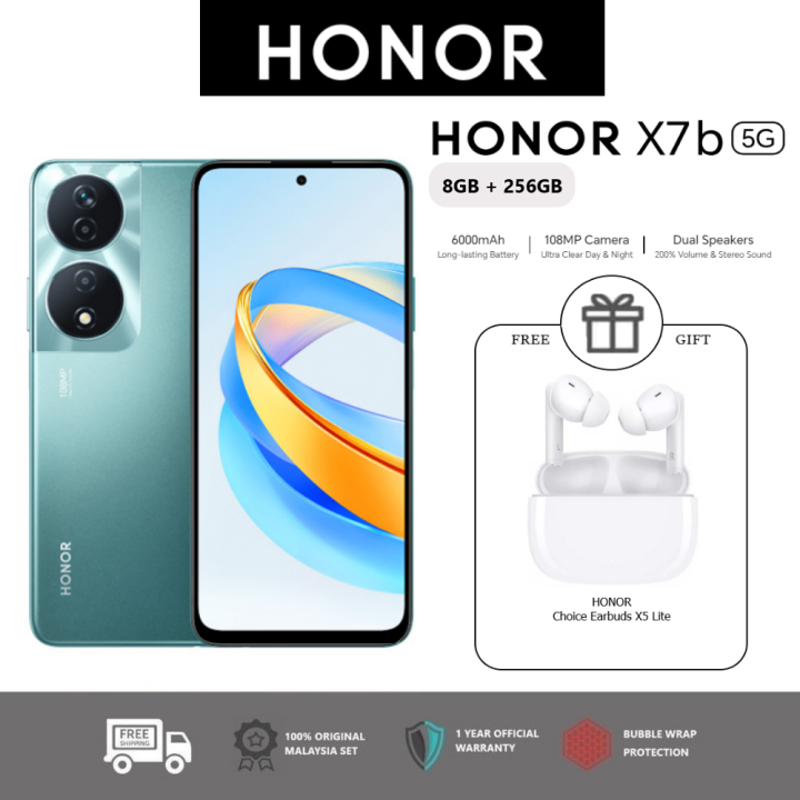 Honor X7B 5G / 4G | 8+8GB RAM + 256GB ROM | 35W SuperCharge 6000mAh ...