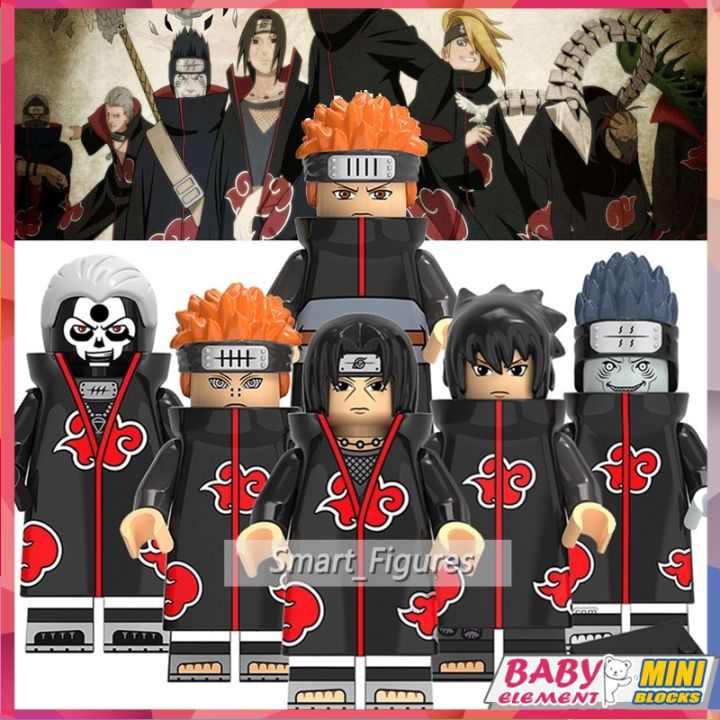 Naruto Minifigures Pain Akatsuki Hoshigaki Kisame Uchiha Itachi Sasuke ...