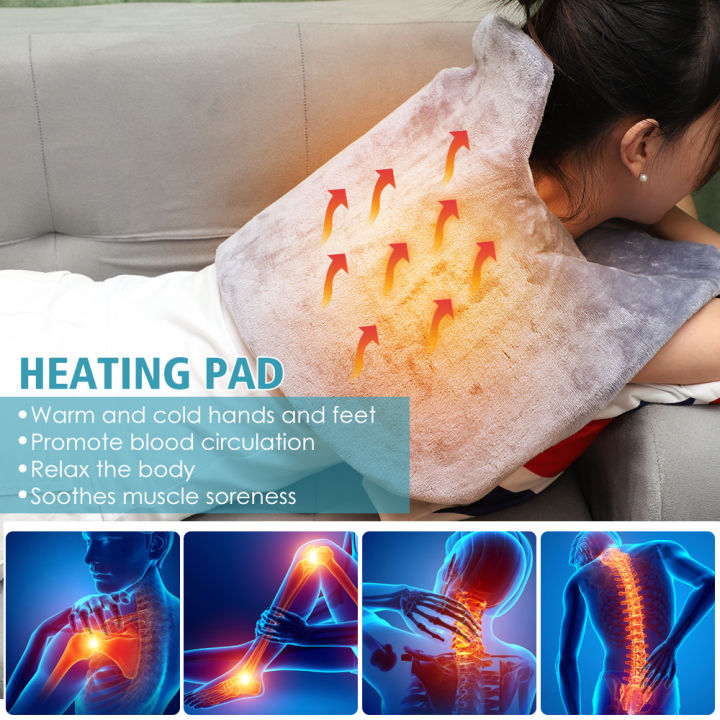 Electric Therapy Heating Blanket Warmer Washable Heating Shawl Wrap ...