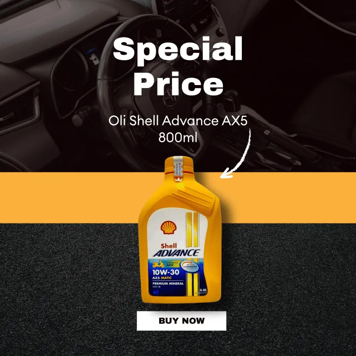 Oli Motor Shell Advance AX5 800ml Shell Advance 0.8 | Lazada Indonesia