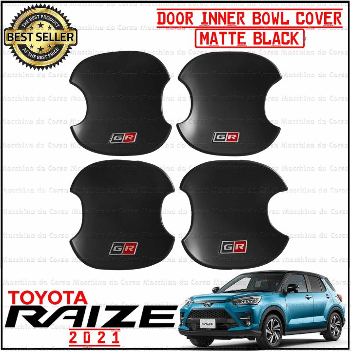 Toyota Raize 2021 GR logo Door Inner Bowl Cover (Matte Black) | Lazada PH