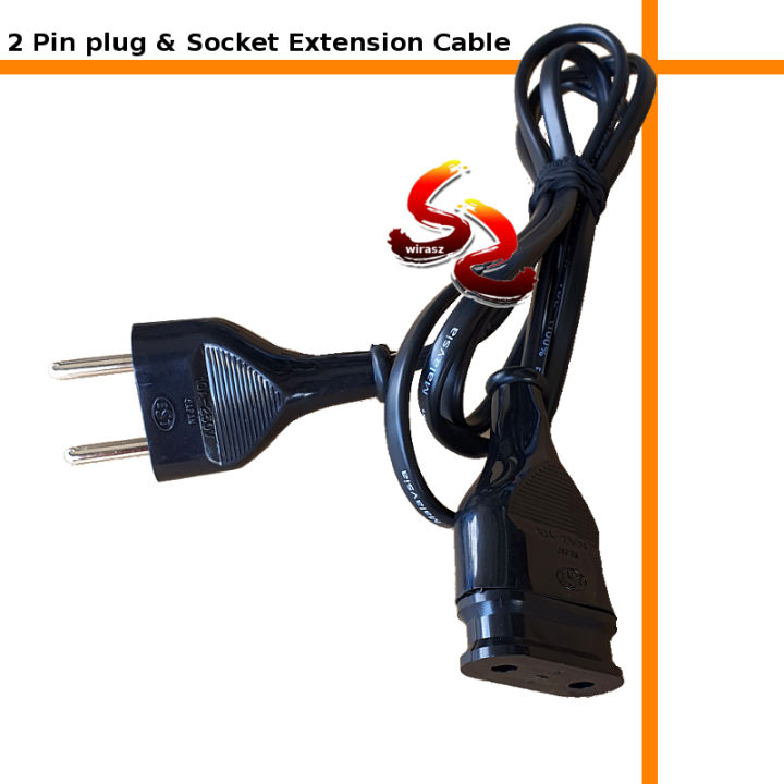 High Quality 2 pin plug extension socket with pure copper Malaysia ...