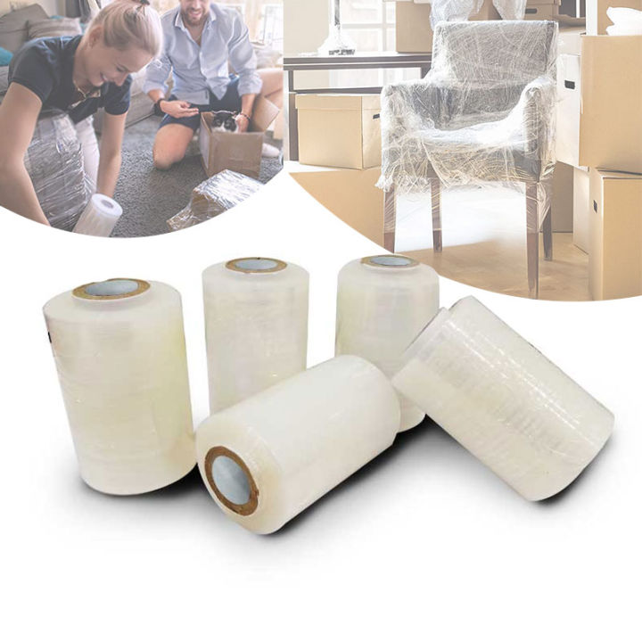 Baby Roll Wrapping 100mm x 250g Stretch Film Transparent Mini Roll ...