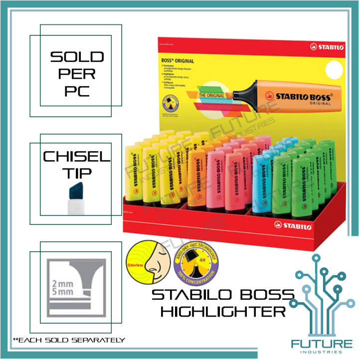 Stabilo Boss High Lighter Stabilo Highlighter Original Fluorescent Pen ...