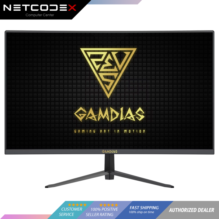 Gamdias Atlas HD24C Gaming Monitor 23.8 Inches R300 Curved VA 165hz ...