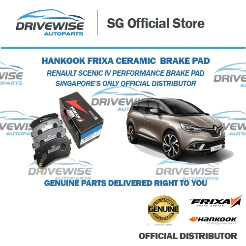 Renault Grand Scenic IV Hankook Frixa Ceramic Brake Pads/Singapore's ...