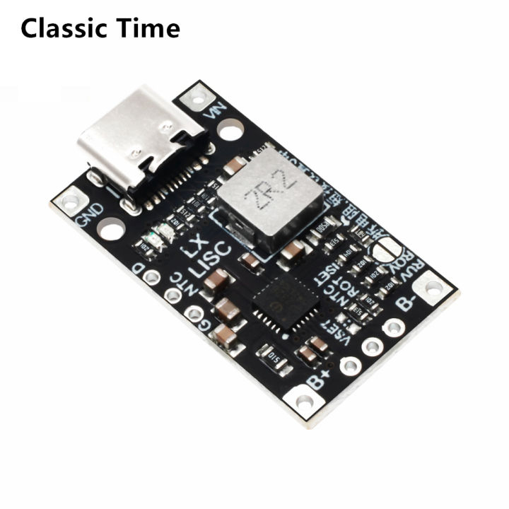 Type-C USB 2-3S BMS 15W 8.4V 12.6V 1.5A Lithium Battery Charging Boost Module With Balanced ...
