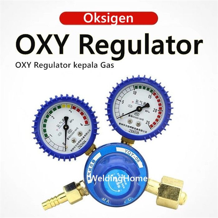 REGULATOR KEPALA GAS OKSIGEN OXY UTK TABUNG LAS WELDING OXYGEN YQY-08 | Lazada Indonesia