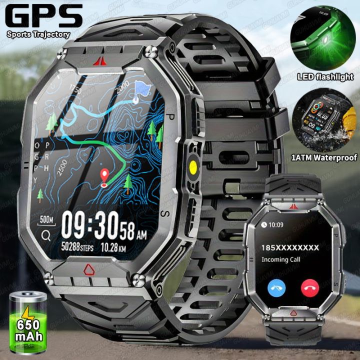2025 Military-Grade Smart Watch for Men - HD Display with GPS - IP68 ...