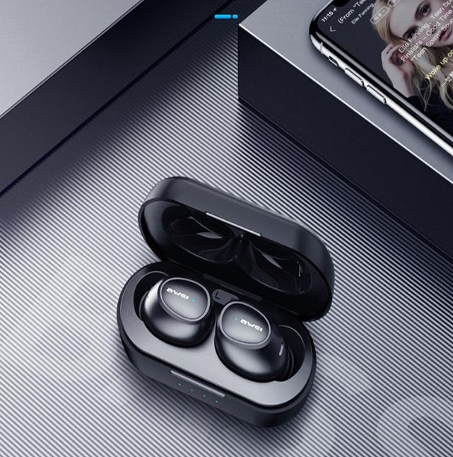 AWEI T16 TWS Bluetooth 5.0 Earphone True Wireless Earbuds 3D Stereo ...