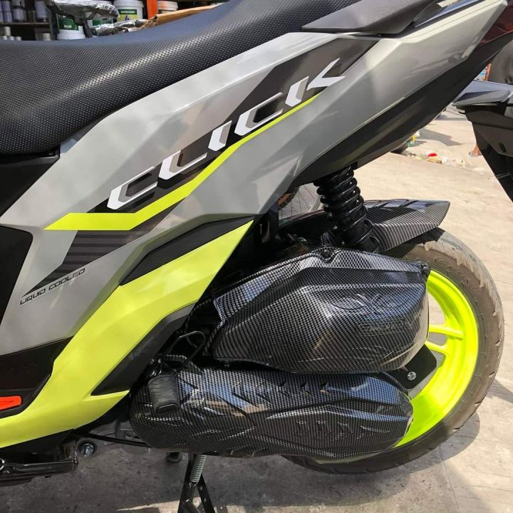 Carbon CVT / Crankcase garnish for new Honda Click V2 V3 150i and 125i ...