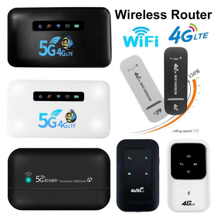 Portable WiFi Router 4G LTE WiFi Repeater 150Mbps 10000mAh Car Cottage ...