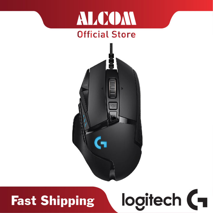 LOGITECH G502 HERO Wired Gaming Mouse with HERO 25K Sensor, 25,600 DPI, LIGHTSYNC RGB & 11 ...