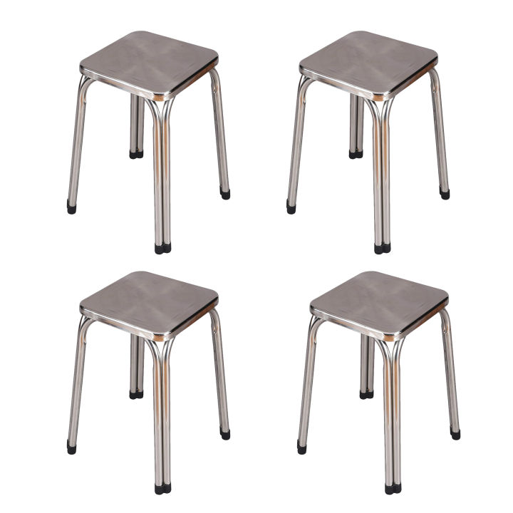 HOME ELEMENTS High Quality Pure Stainless Multi Purpose Stool 29cm x ...