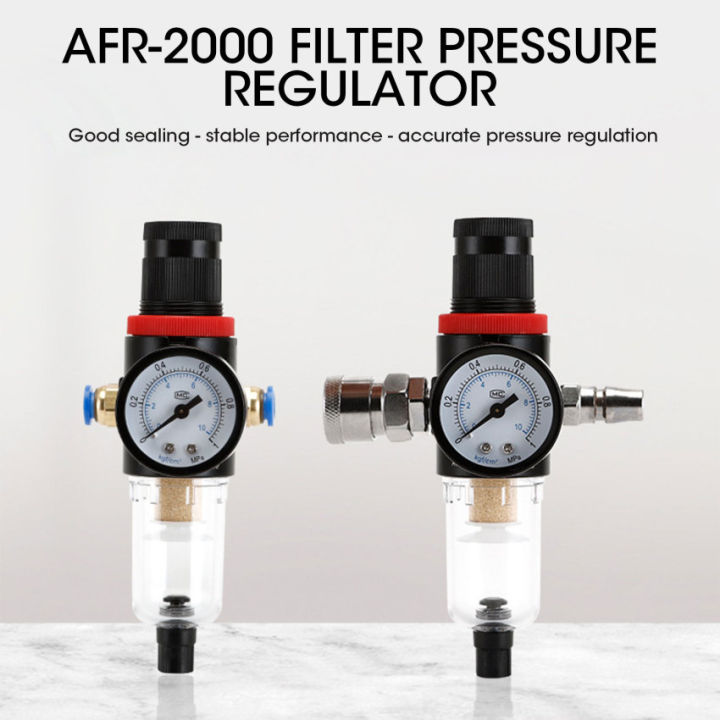 AFR-2000 Pneumatic Filter Air Treatment Unit Pressure Regulator Compressor Reducing Valve Oil ...