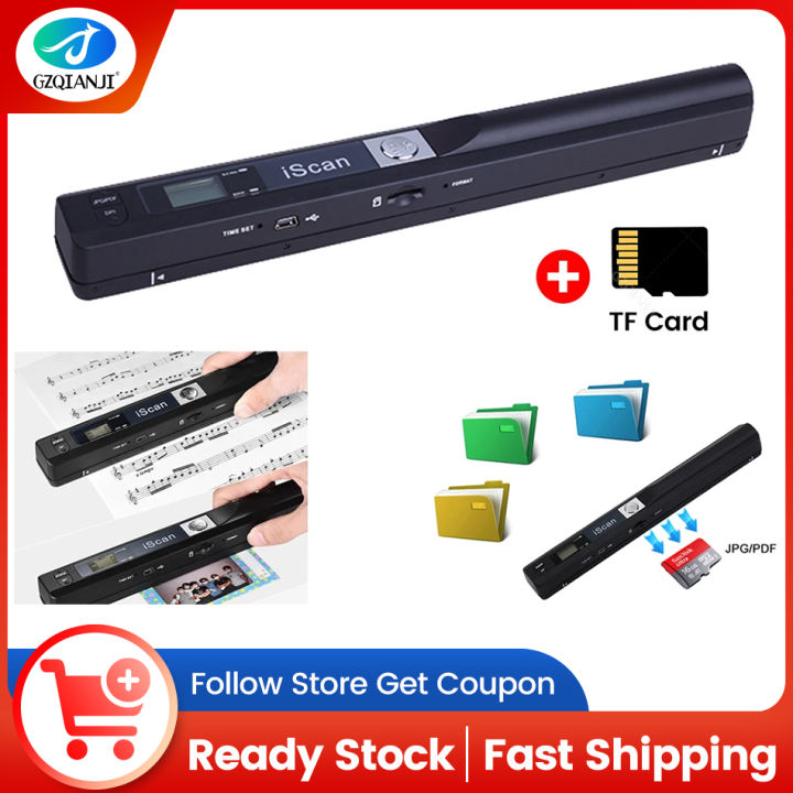 Portable iScan with TF Card 16G-128G Handheld Mobile Document Scanner ...