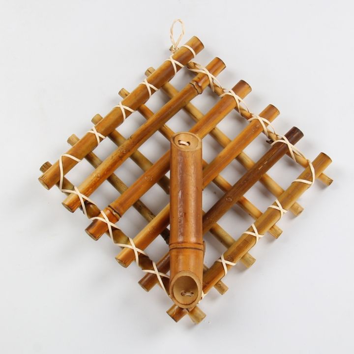 26x26cm Home Living Natural Hanging Bamboo Vase Home Display Wall ...