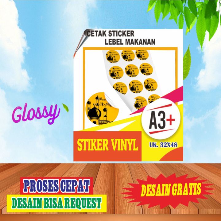 Print Stiker Vynil Label Logo Kemasan Makanan Custom | Lazada Indonesia