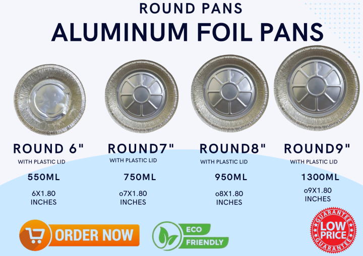 low minimum order Aluminum Round Pans Microwavable Foil Trays with ...