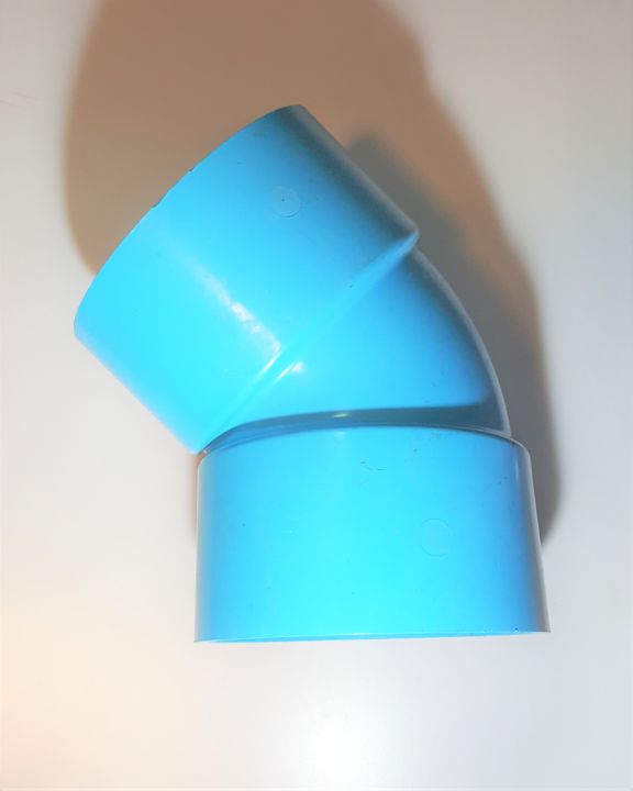 ข้องอ 45 องศา พีวีซี ตราช้าง SCG PVC Elbow 45ํํ 8" | Lazada.co.th