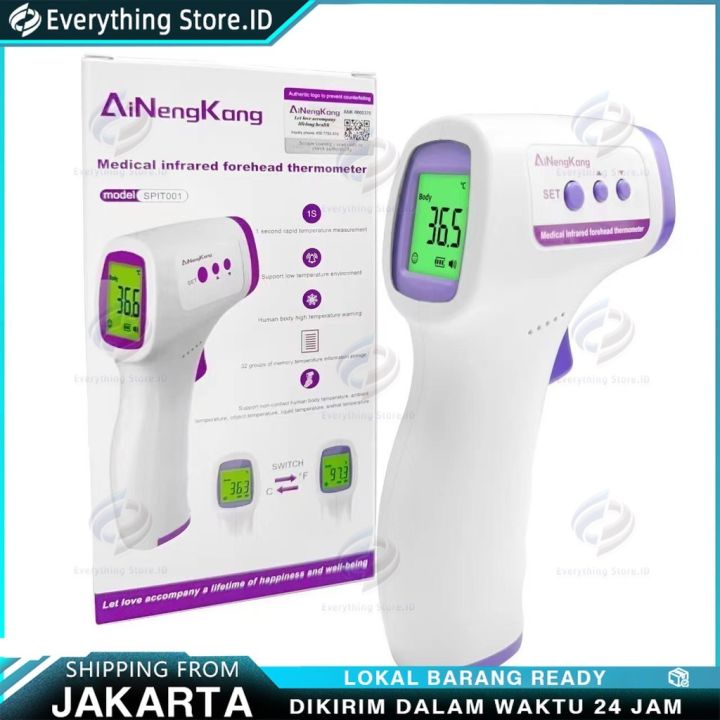 Thermo Gun Digital Termometer Tembak Thermometer Infrared Murah ...