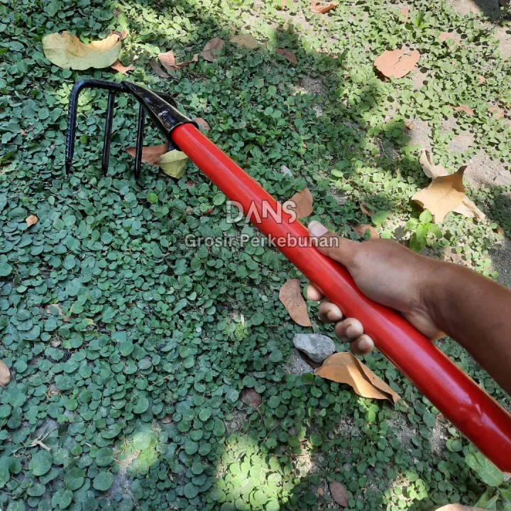 PROMO Garukan Sampah Besar - Cangkrang Gagang Kayu - Garuk Sampah Bahan ...