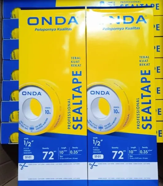 1 Box 72 Pcs Seal Tape 12mmx10m Onda /Sealtape Onda 10 Meter / Siltip ...
