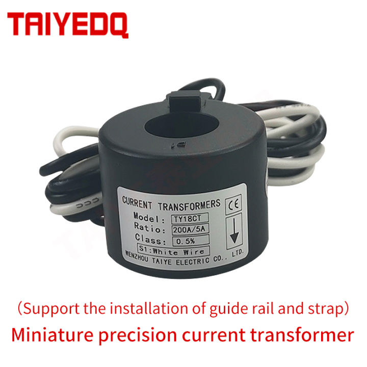 Clamp Current Transformer Toroidal Current Transformer Kct18 50a 75a 100a 150a 200a Din Rail Ct