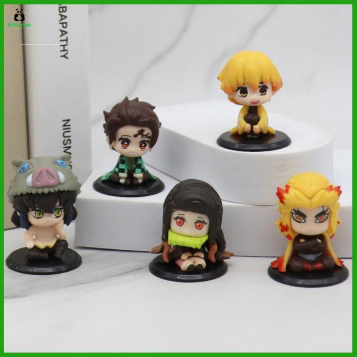 HI FRIENDS รุ่น Q Demon Slayer 5สไตล์/ชุด น่ารักน่ารักๆ ของเล่นอะนิเมะ ...