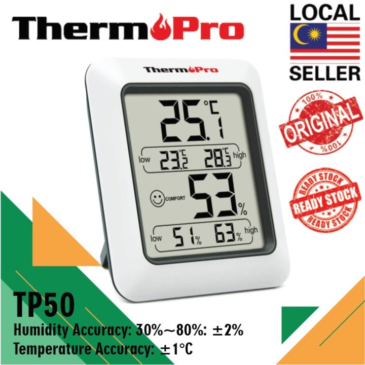 THERMOPRO TP50,Digital Hygrometer,indoor Thermometer Humidity Monitor ...