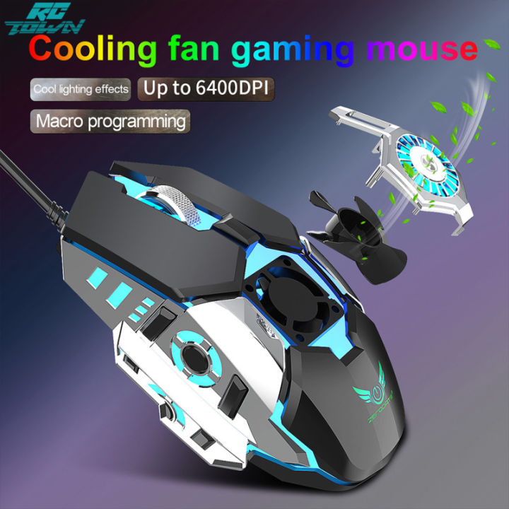Fan Cooling Gaming Mouse Macro Programming Rgb Gaming Competitive ...