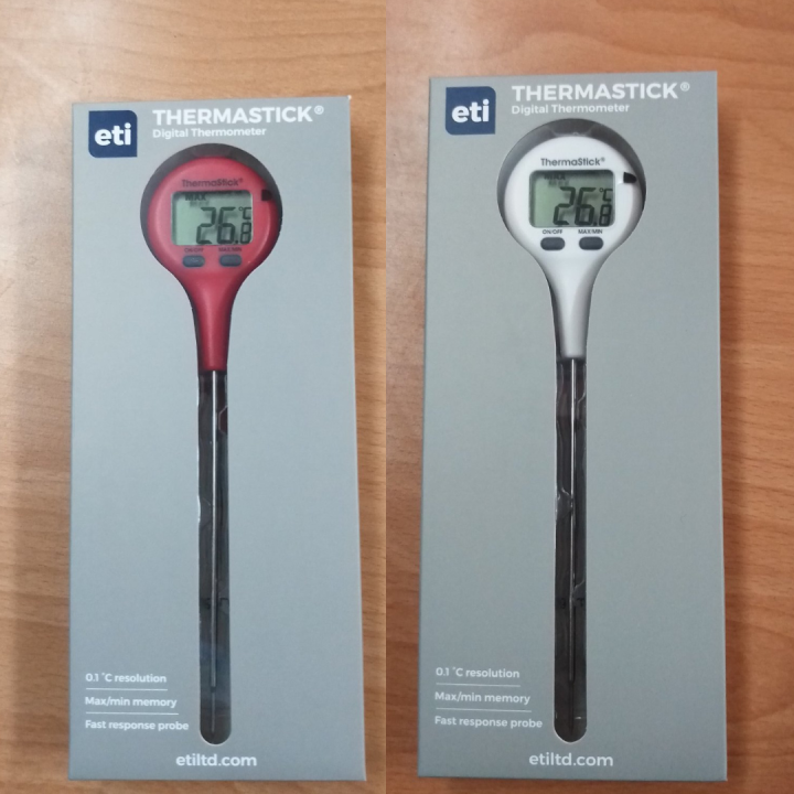 ThermaStick Thermometer (White), Hard Pocket-Sized Waterproof ...